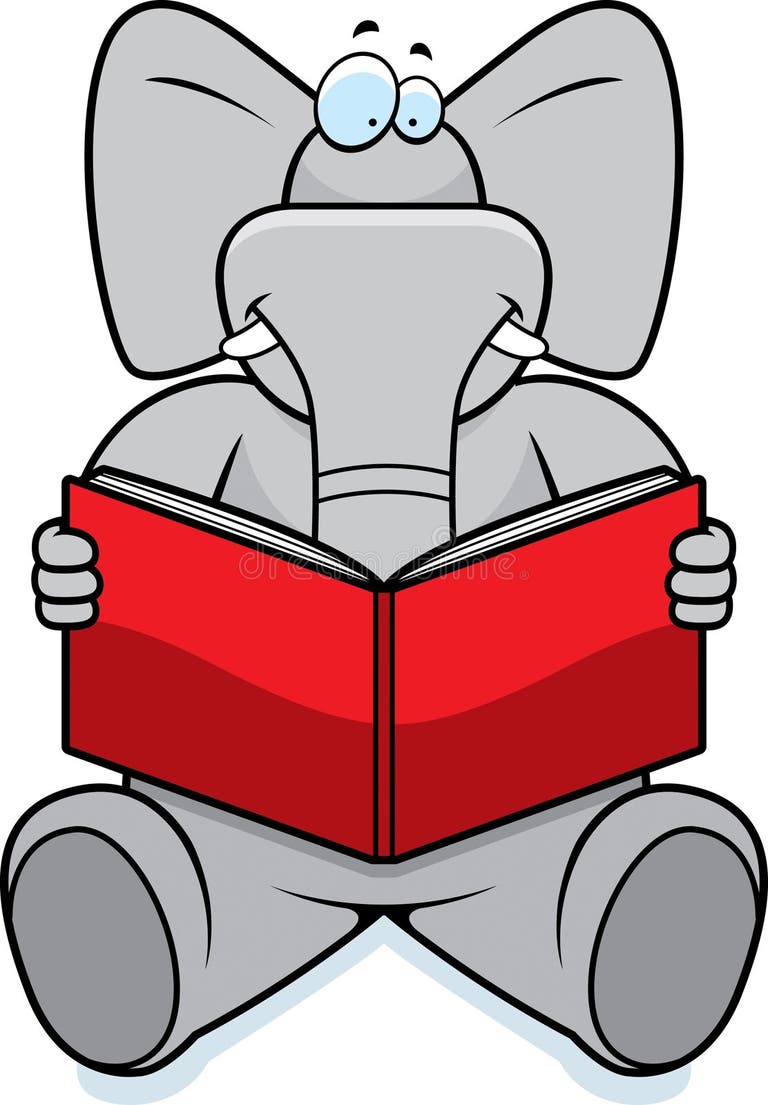 Cartoon Elephant Reading Book Stock Illustrations – 557 Cartoon ...