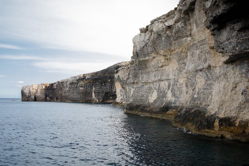 Elephant Rock and Santa Maria Caves Cliffs on Malta Stock Photo - Image ...