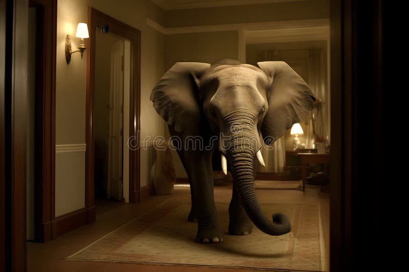 Elephant in the Room, Neural Network Generated Photorealistic Image ...