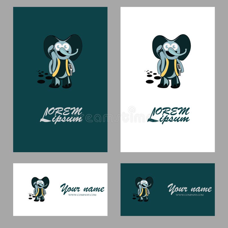 Elephant school logo symbo stock vector. Illustration of circle - 97578526