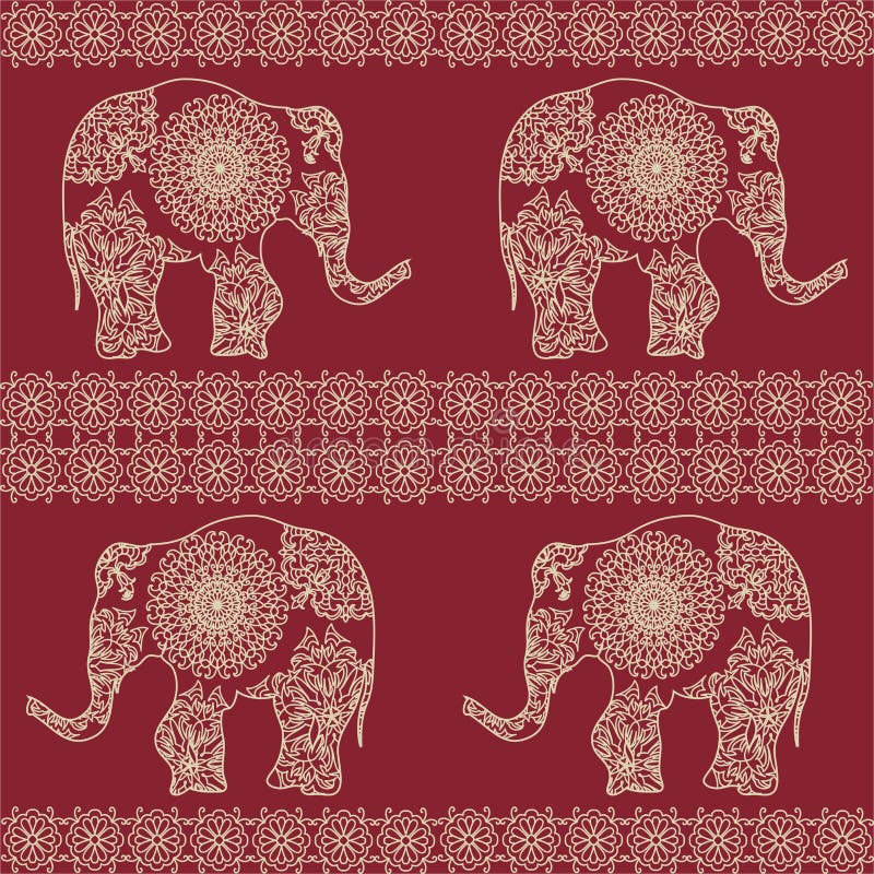 Elephant Border Stock Illustrations – 1,945 Elephant Border Stock ...
