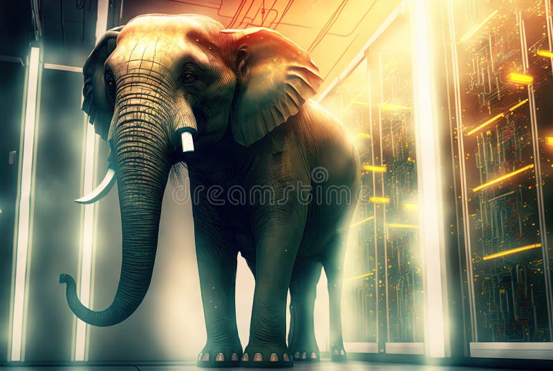 Elephant in the Server Room. Concept of the Big Data and Digital ...