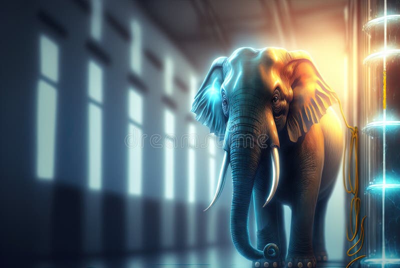 Elephant in the Server Room. Concept of the Big Data and Digital ...
