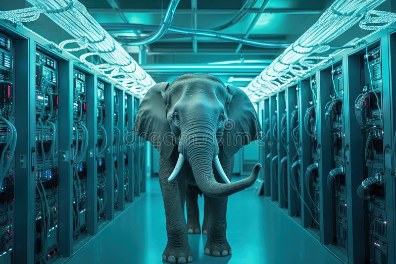 Elephant in the Server Room. Concept of the Big Data and Digital ...