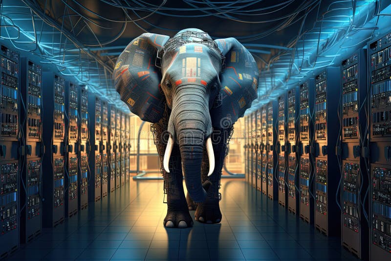 Elephant in the Server Room. Concept of the Big Data and Digital ...