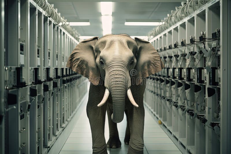 Elephant in the Server Room. Concept of the Big Data and Digital ...