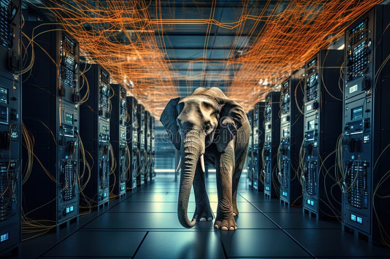 Elephant in the Server Room. Concept of the Big Data and Digital ...