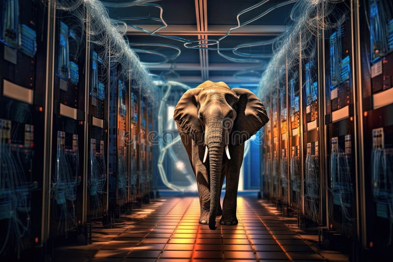 Elephant in the Server Room. Concept of the Big Data and Digital ...