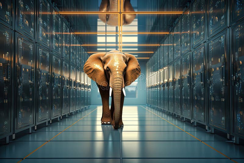 Elephant in the Server Room. Concept of the Big Data and Digital ...