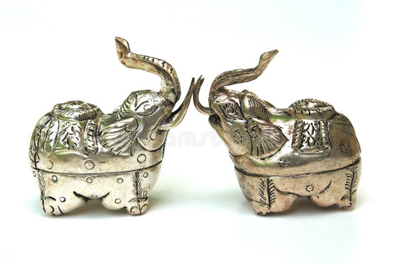 Elephant Silver Boxes Picture. Image: 5419170