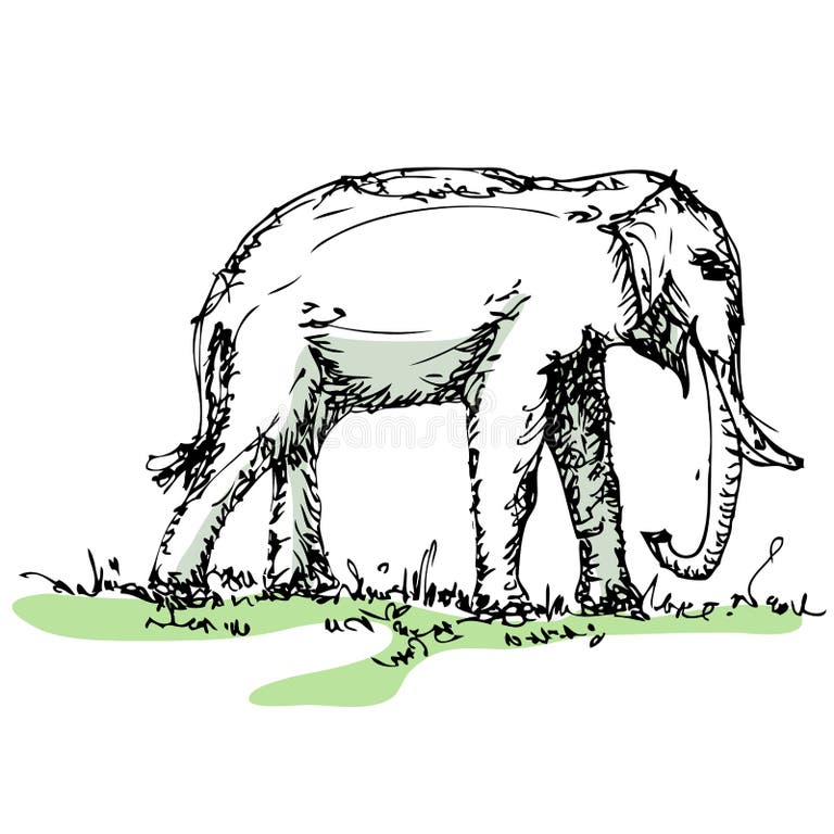 Ink Elephant Stock Illustrations – 2,346 Ink Elephant Stock ...