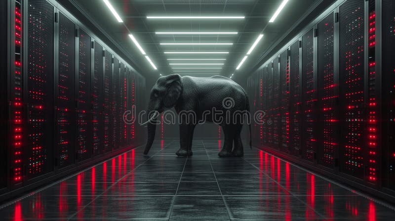 Elephant in the Server Room. Concept of the Big Data and Digital ...