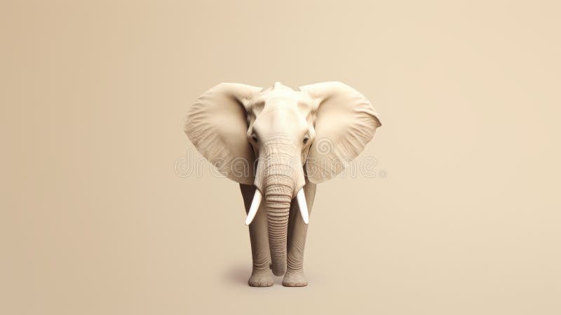 Minimalistic Ivory Elephant: a Distinctive Character Design in Mike ...