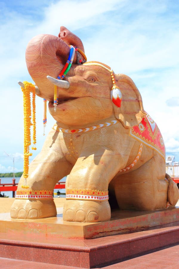 Elephant statue stock photo. Image of statue, blue, elephant - 63726266