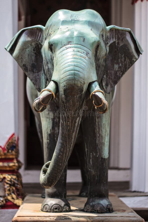 Elephant statue stock image. Image of natural, field - 30814717