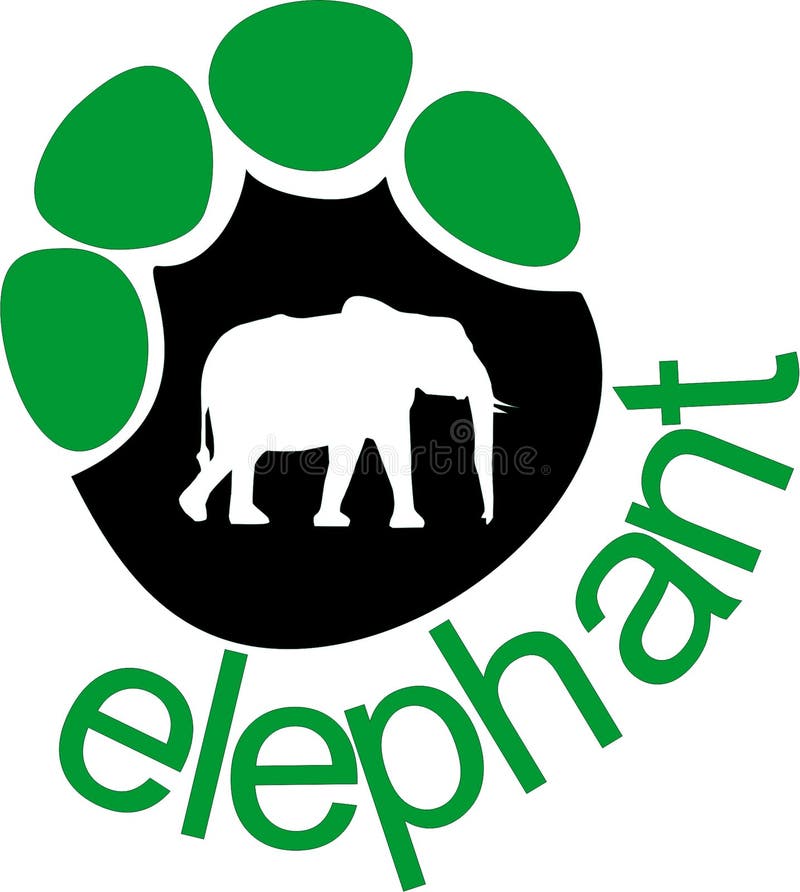 Elephant Footprint Vector Stock Illustrations – 457 Elephant Footprint ...