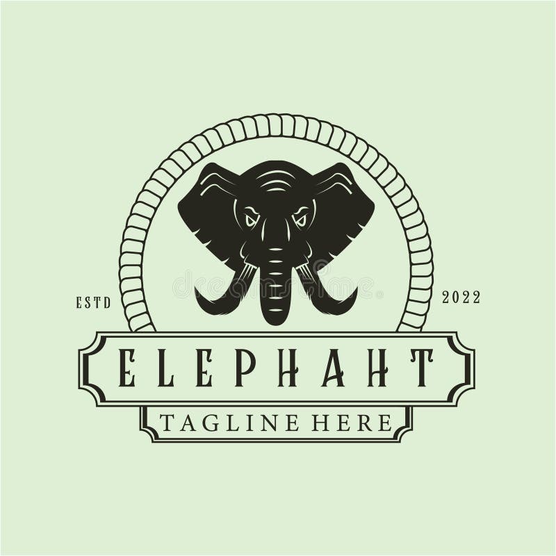 Elephant Minimalist Logo Vector Design Stock Illustrations – 287 ...