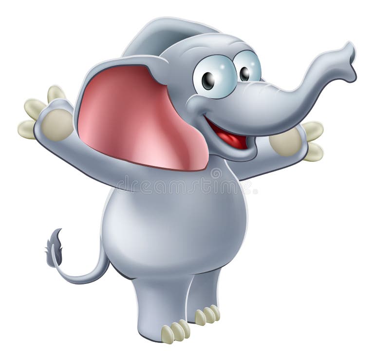 Cartoon Elephant Standing Stock Illustrations – 6,858 Cartoon Elephant ...