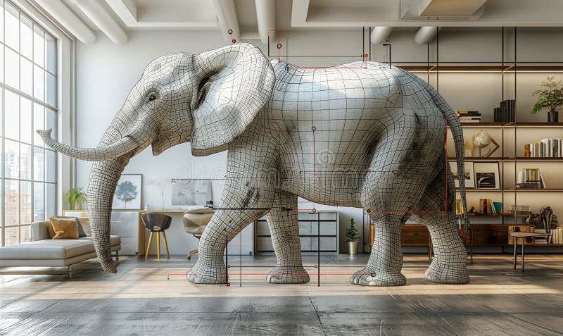 Elephant Wireframe Stock Photos - Free & Royalty-Free Stock Photos from ...