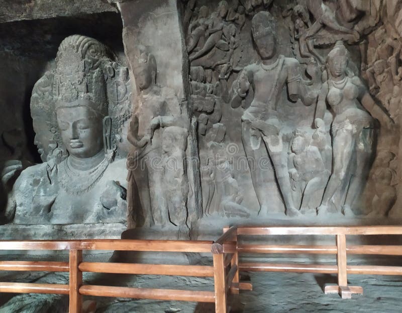 Elephanta Island Ancient Caves. Mumbai, India Editorial Stock Photo ...