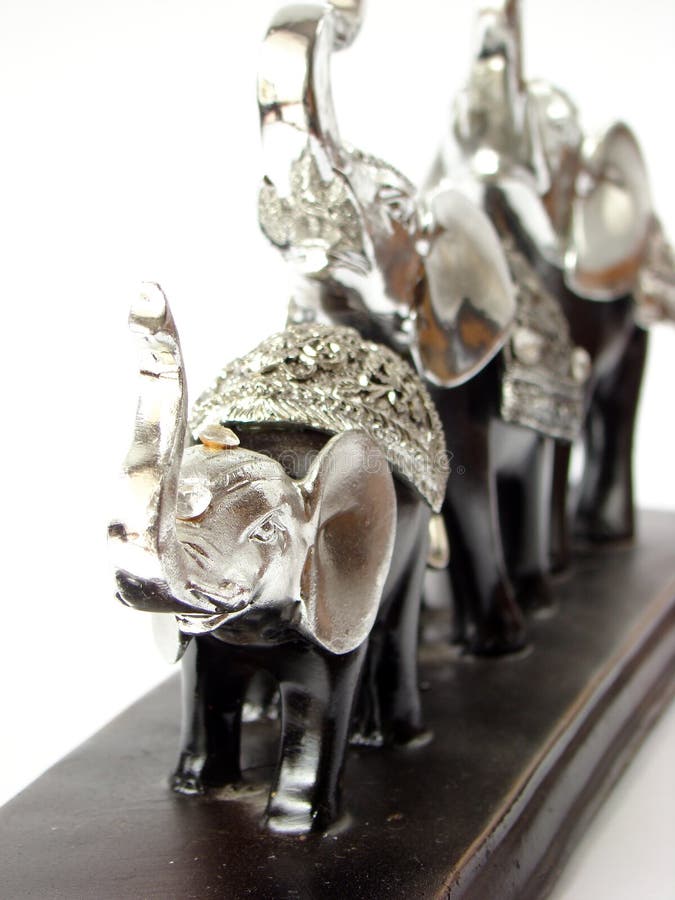Elephants statue stock image. Image of traditional, handmade - 6856757