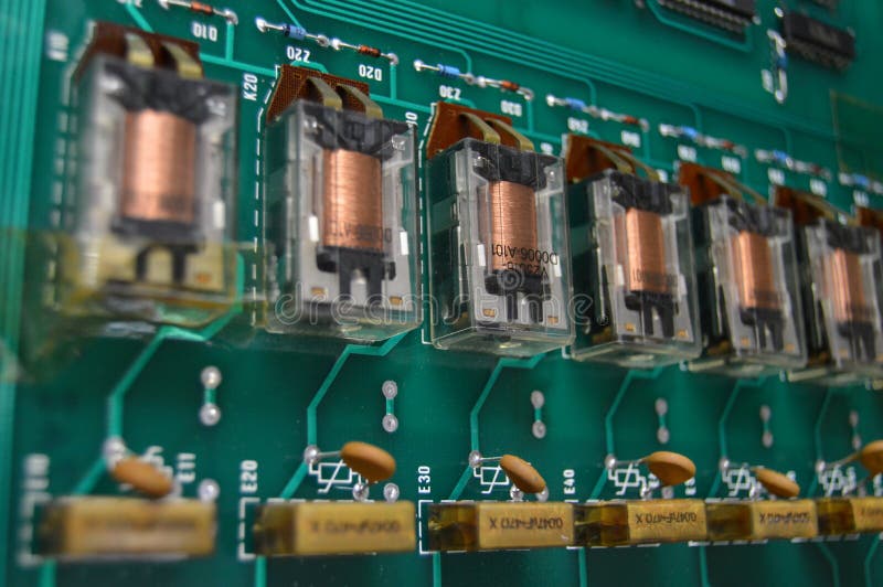 Electronics relays stock image. Image of relay, industrial - 51688857