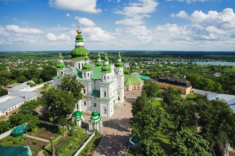 St. Catherine Church, Chernigov, Ukraine Stock Image - Image of cupola ...