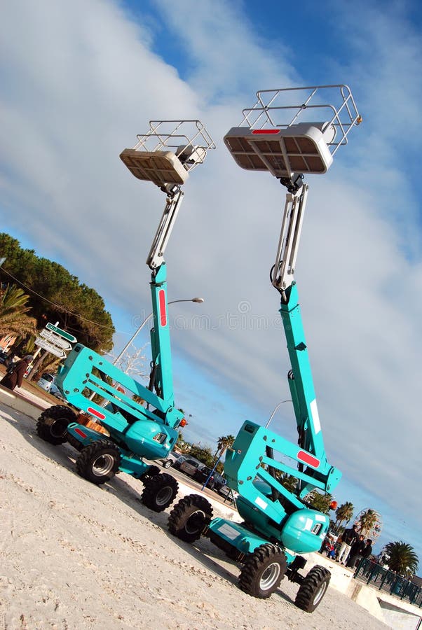 Elevadores aéreos foto de stock. Imagem de guindaste, aéreo - 4096382