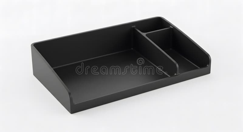 Elegant Black Desk Organizer: a Stylish Storage Solution Stock ...