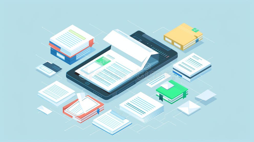 Document Handling Stock Illustrations – 604 Document Handling Stock ...
