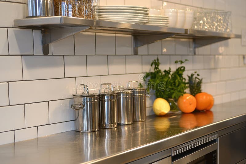 Elevate Kitchen Organization Clean Aesthetic with Stainless Steel ...