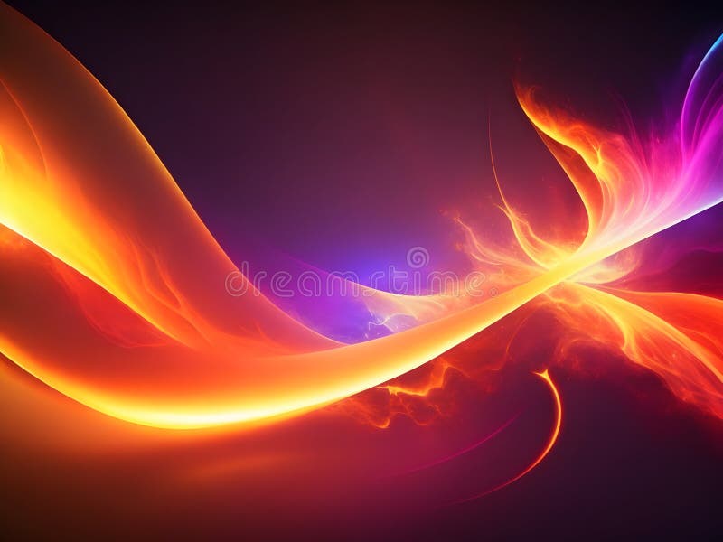 Dynamic Vitality: Abstract Energy Waves Unleashed Stock Illustration ...