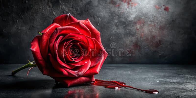 Stunning Minimalist Red Rose Tattoo Bleeding Design Set Download ...