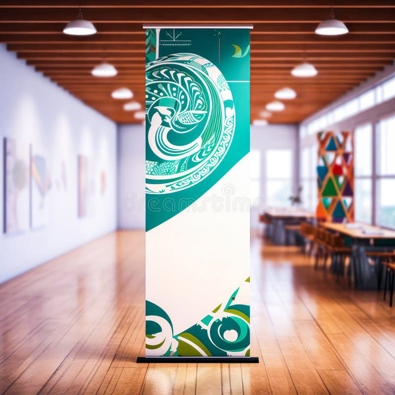 Showcase Your Brand with a Customizable White Banner Standee Template ...