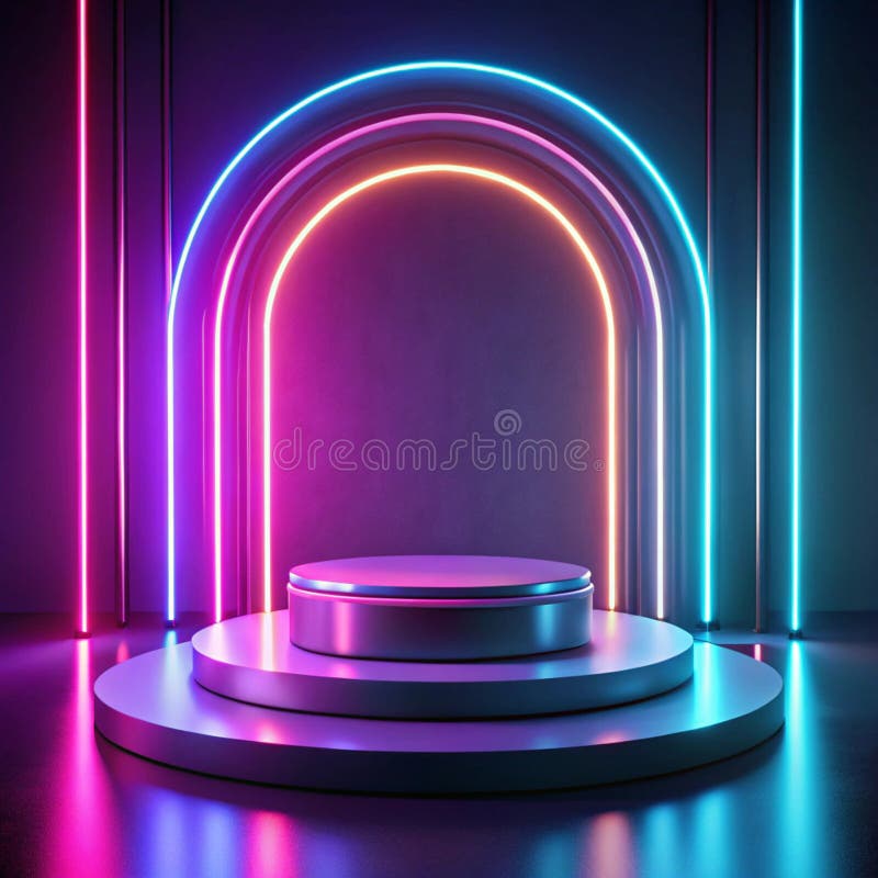 Elegant Product Display on Podium Stand - 3D Rendered Showcase for ...