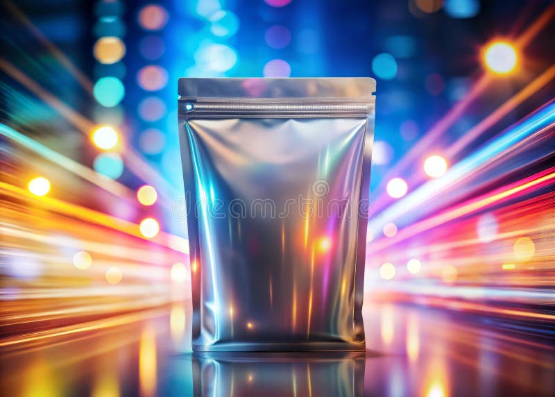 Modern Plastic Pouch Mockup: Showcase Your Brand with Vibrant Designs ...