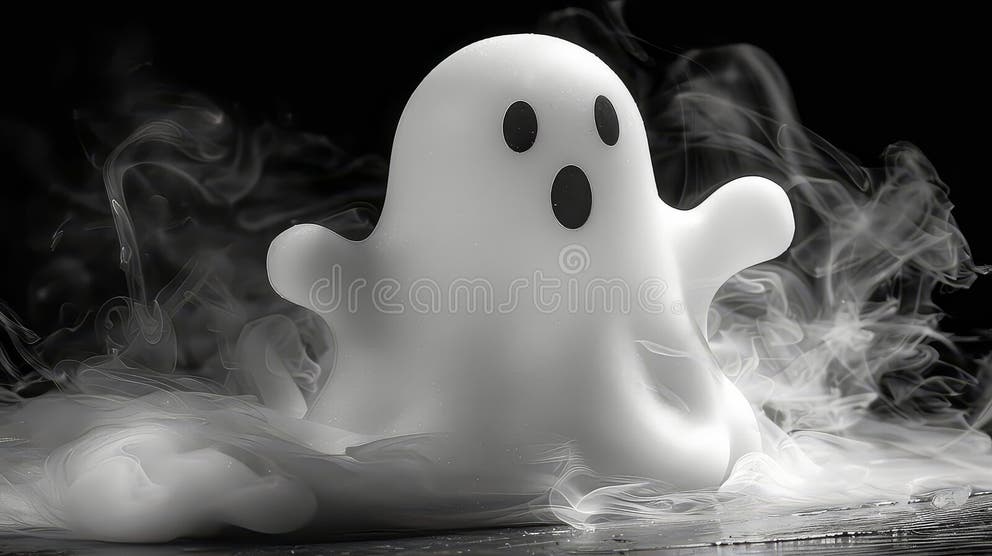 Elevate Your Brand with a Supernatural Touch Inspired by Ghosts on a Clean Background Stock ...