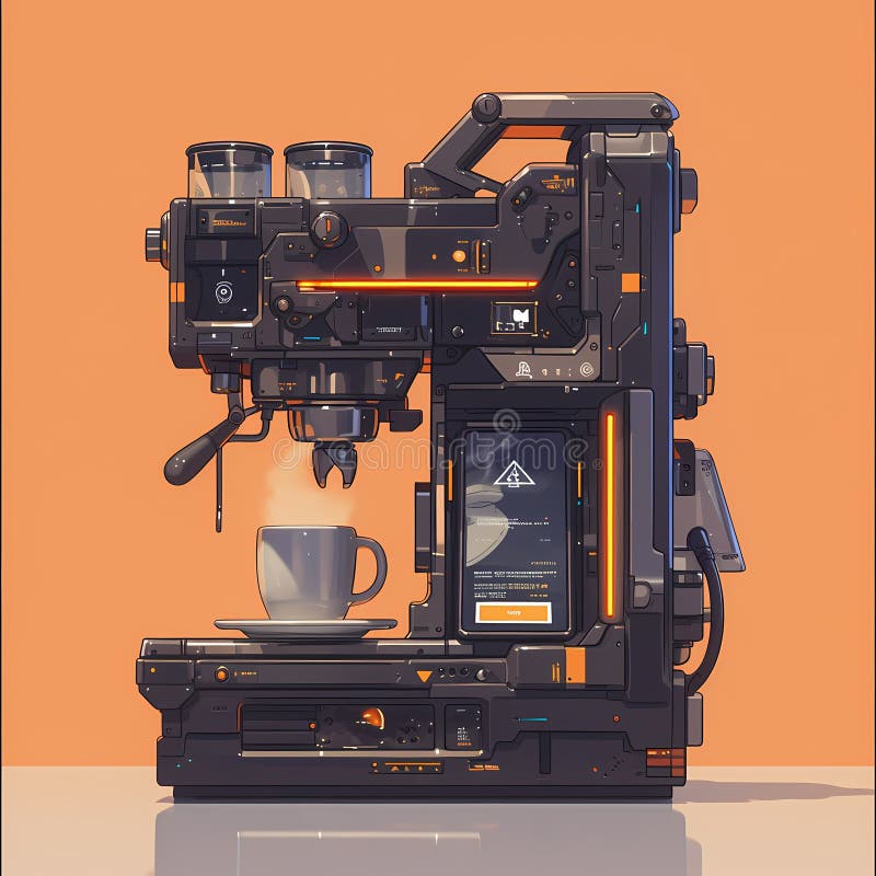 Elevate Your Coffee Experience with Futuristic Blend Stock Illustration ... Elevate Your Coffee Experience with Futuristic Blend Stock Illustration ...