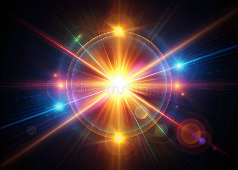 Stunning Lens Flare Overlay for Creative Design Projects Glowing Light ...