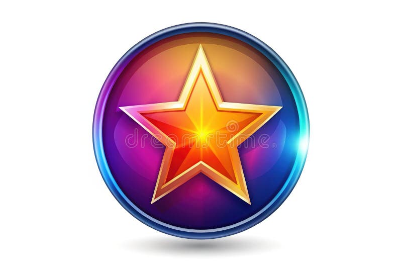 Stunning Star Icons in a Circular Design: Versatile Vector Graphics for ...