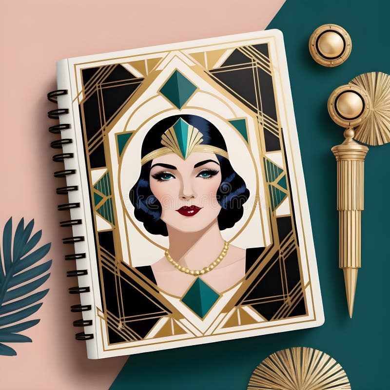 Stylish Art Deco Glam Design Stock Illustration - Illustration of ...