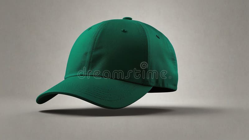 Modern Green Baseball Cap Mockup Template Front Back Views for Design ...