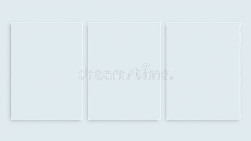 Editable Triptych Mockup Versatile Design Template for Print Digital ...