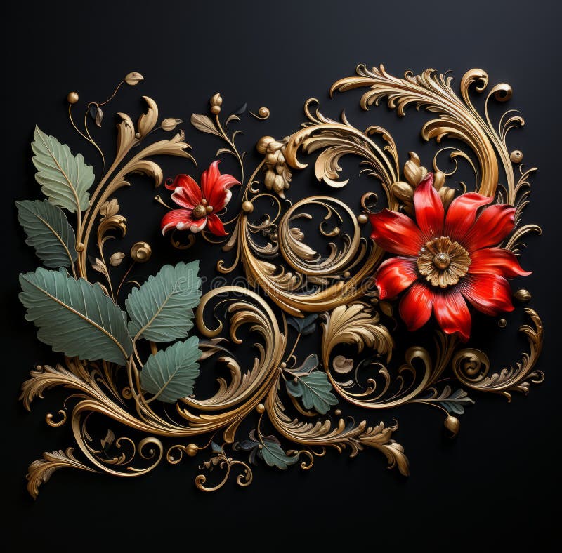 Beautiful Calligraphy Elements for Your Design Projects Stock Photo ...