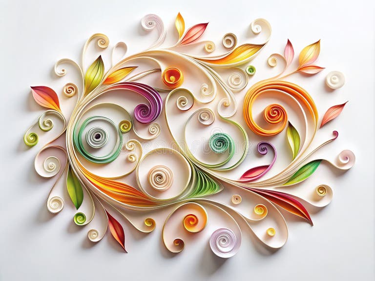 Elegant Minimalist Swirl Design Elements a Versatile Set for Enhancing ...