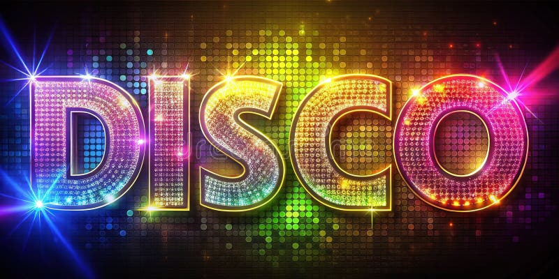 Elevate Your Design with a Stunning Disco Text Effect Retro Glowing ...