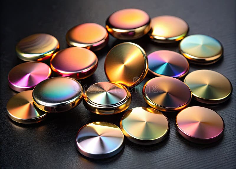 Sleek Chrome Circle Buttons in Rose Gold Bronze Silver Steel ...