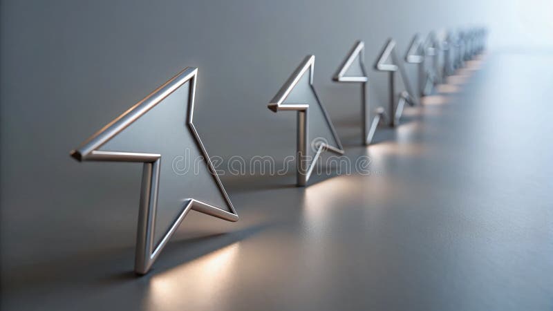 Modern Cursor Set a Collection of Clean Linear Mouse Pointers for ...