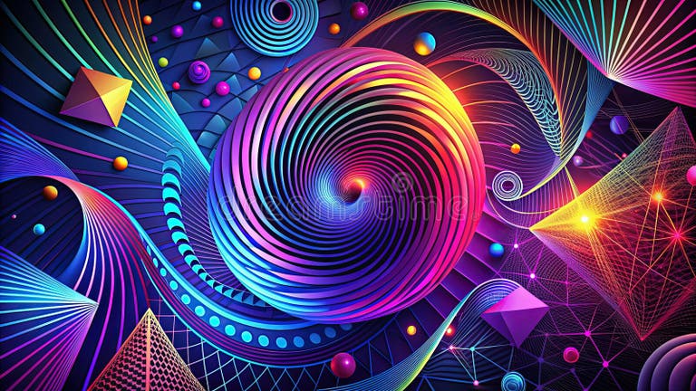 Dynamic Abstract Motion Graphics Templates Vibrant Swirls Lines Shapes ...