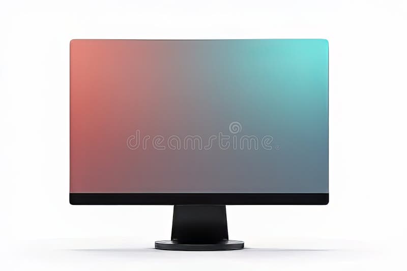 Sleek Modern Black Computer Monitor with Stunning Gradient Screen ...